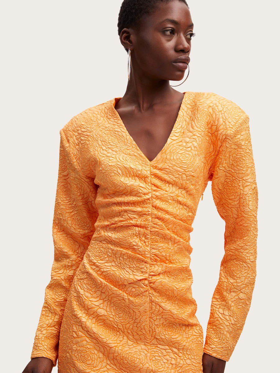 QOMO Oslo – Maisie Dress - Flame Orange | GESTUZ